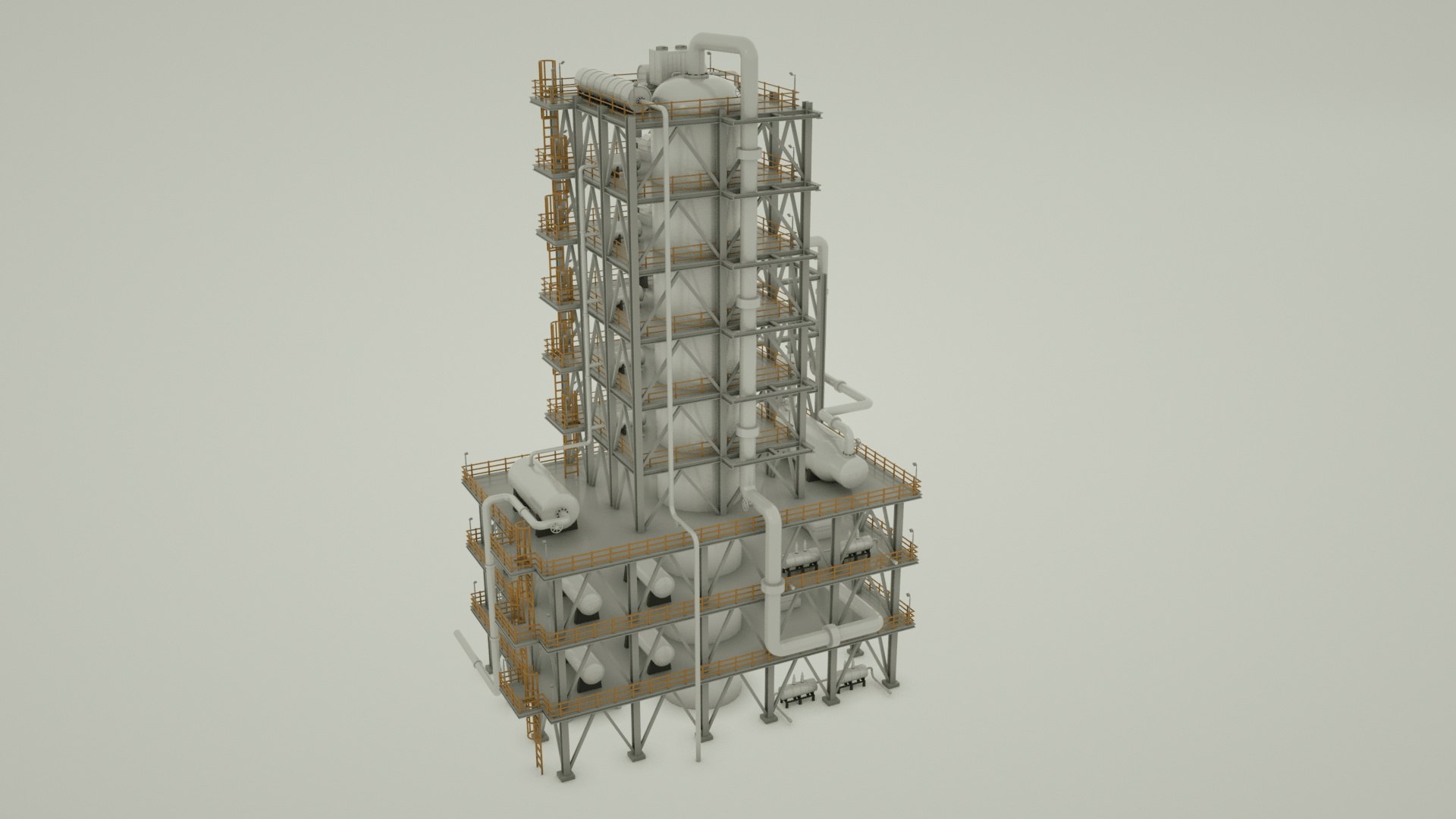 Natural Gas Building 3d Model