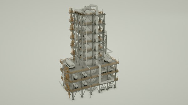 natural gas building 3d model