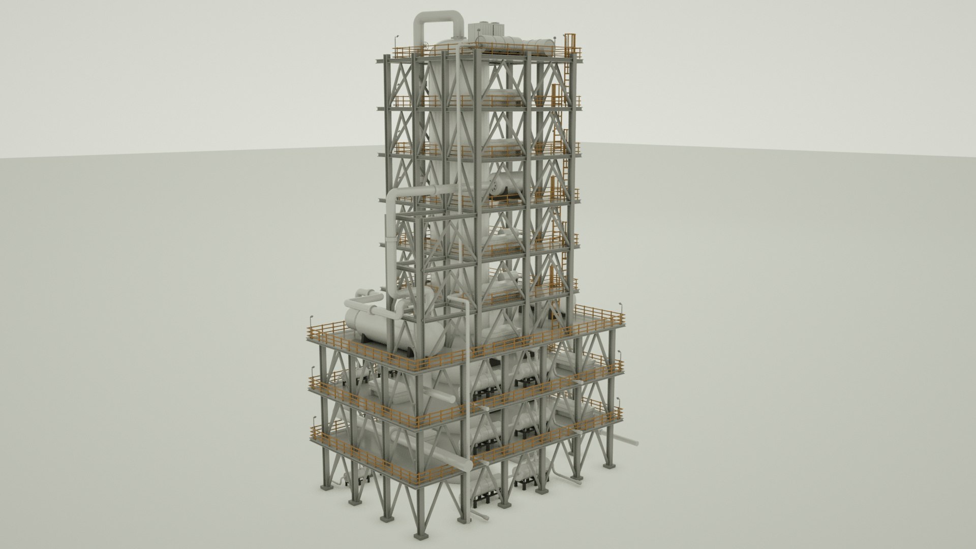 Natural Gas Building 3d Model