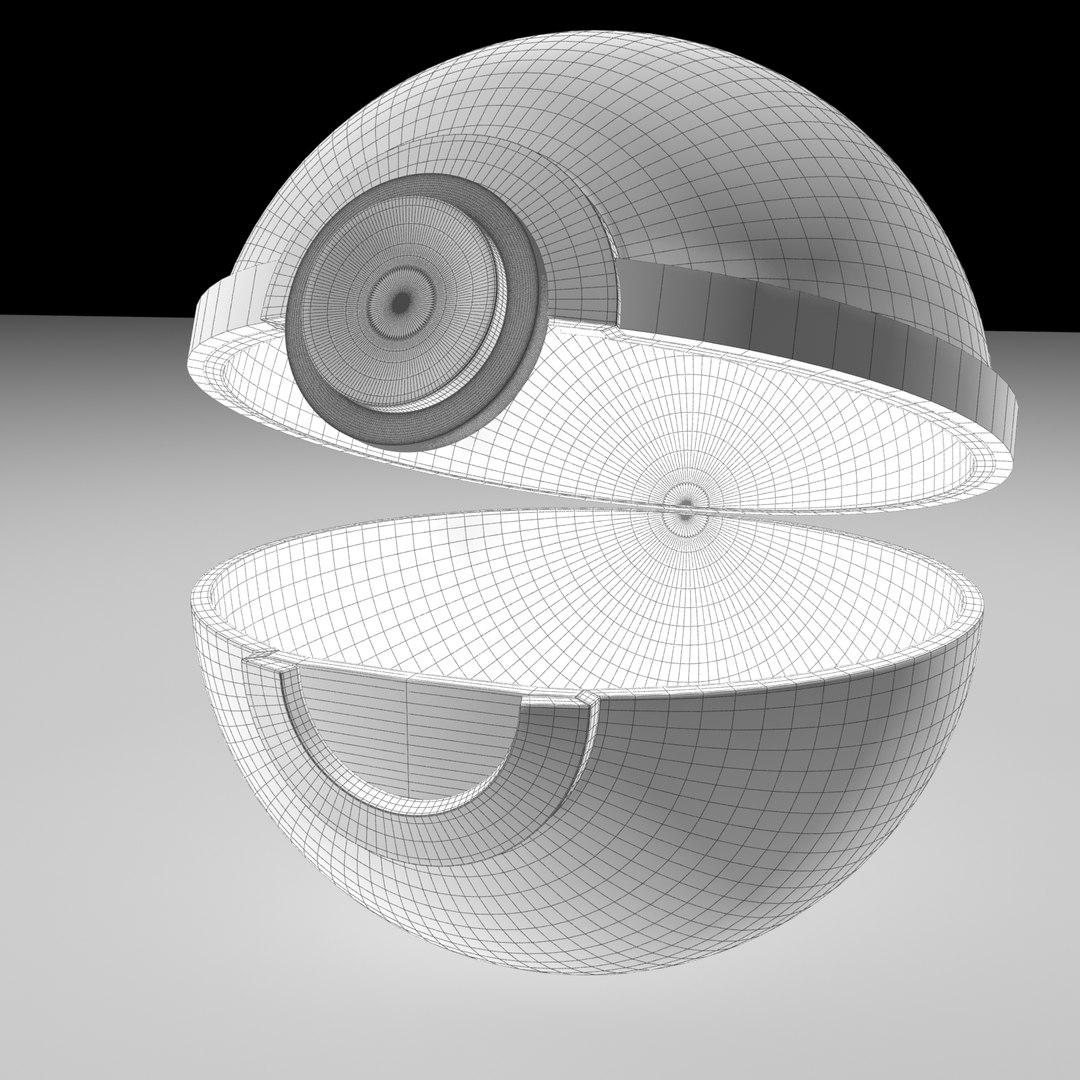 Pokemon Ball 3d Model