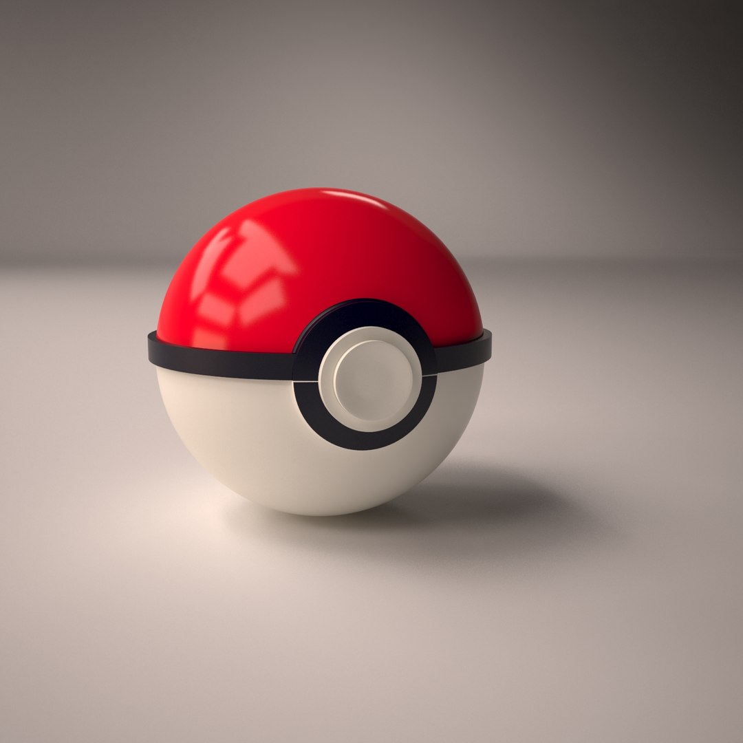 Pokemon Ball 3d Model