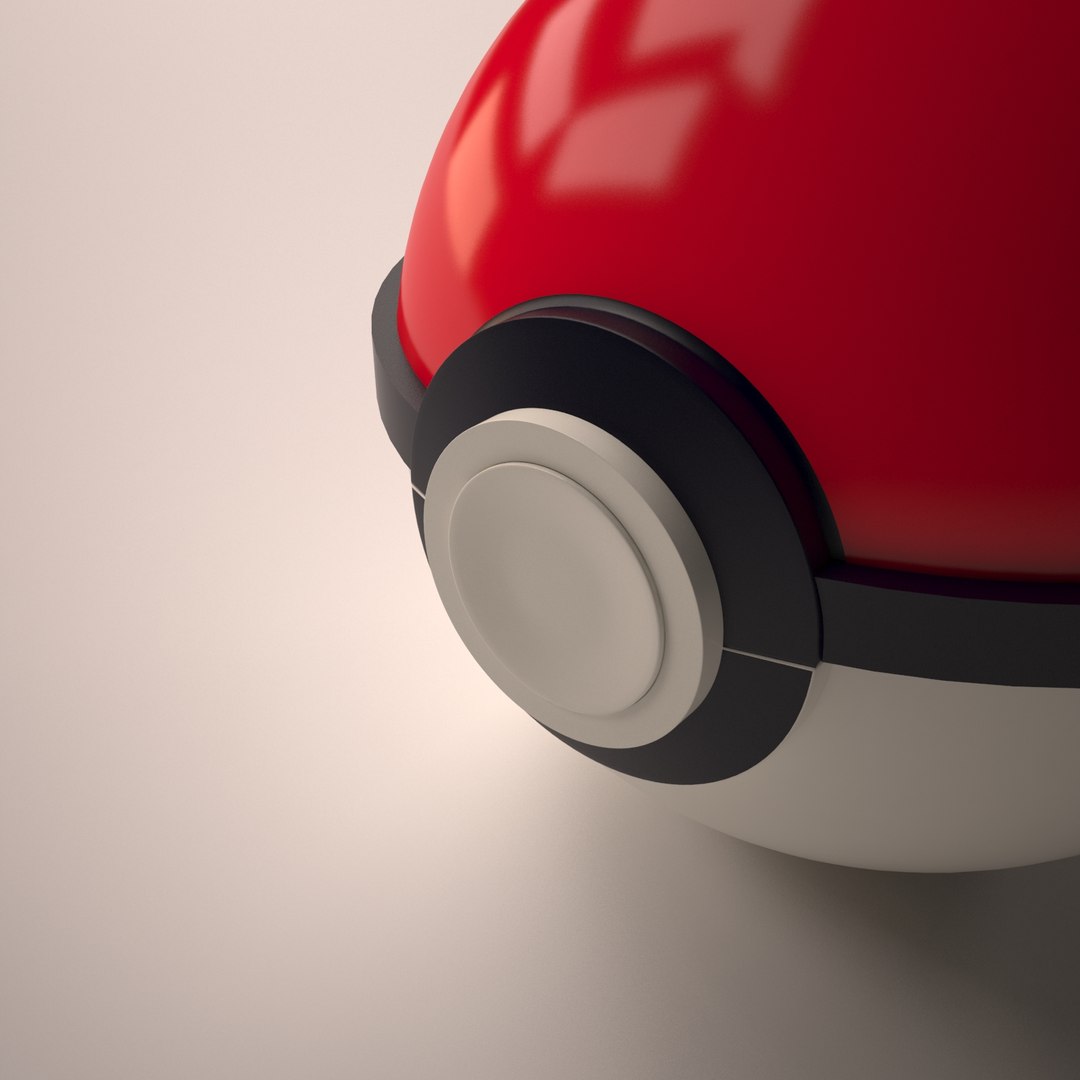 Pokemon Ball 3d Model