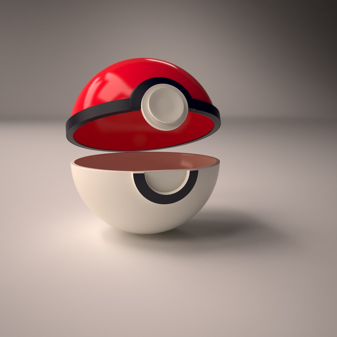 Pokemon Ball 3d Model