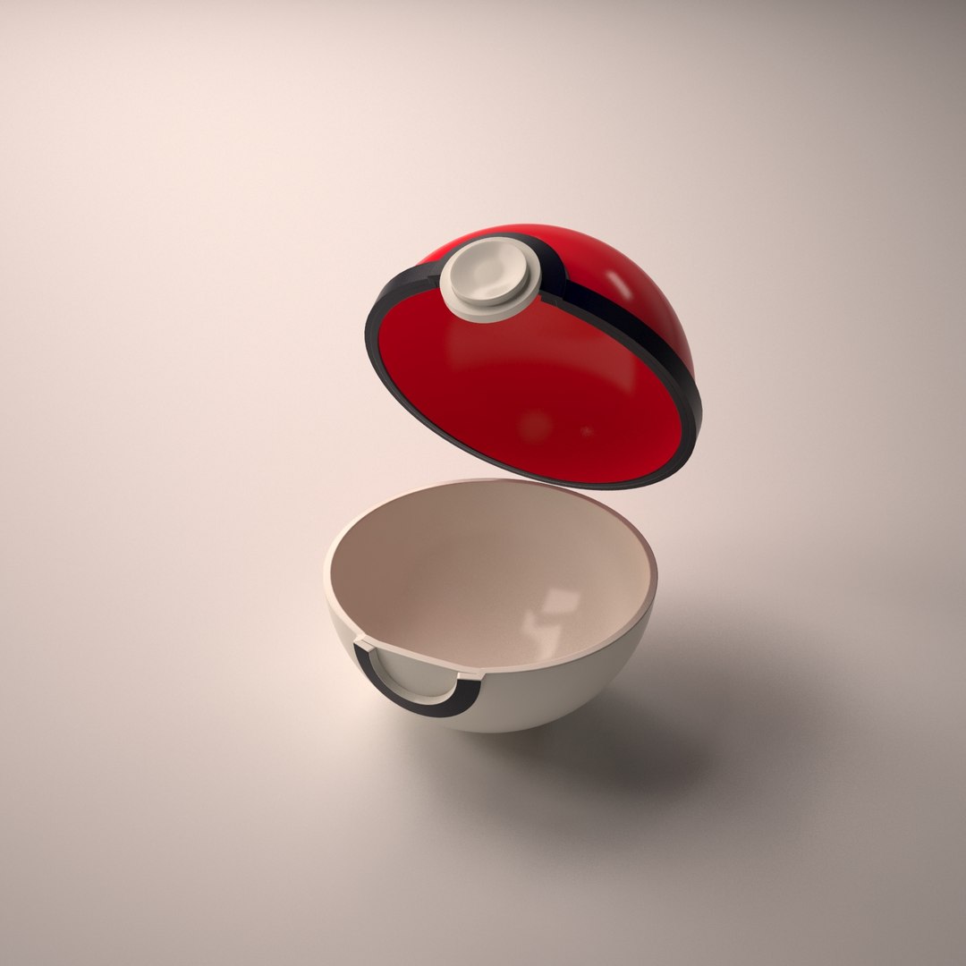 Pokemon Ball 3d Model