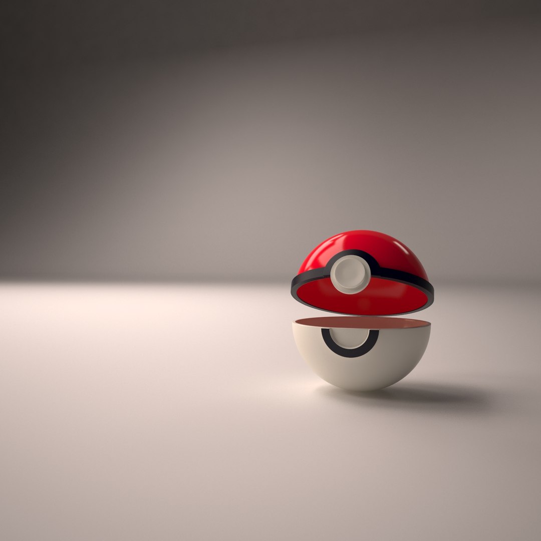 Pokemon Ball 3d Model