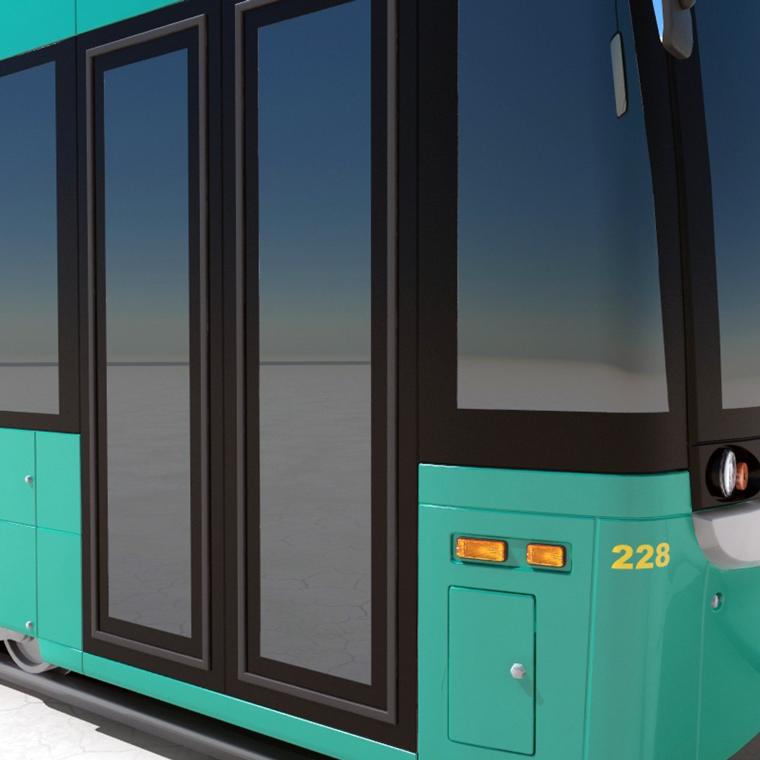 3d city transport tram variotram model