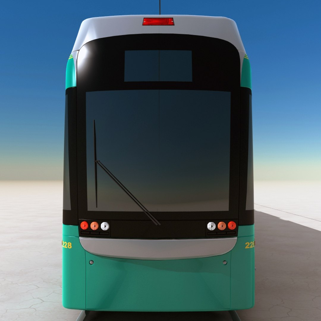 3d city transport tram variotram model