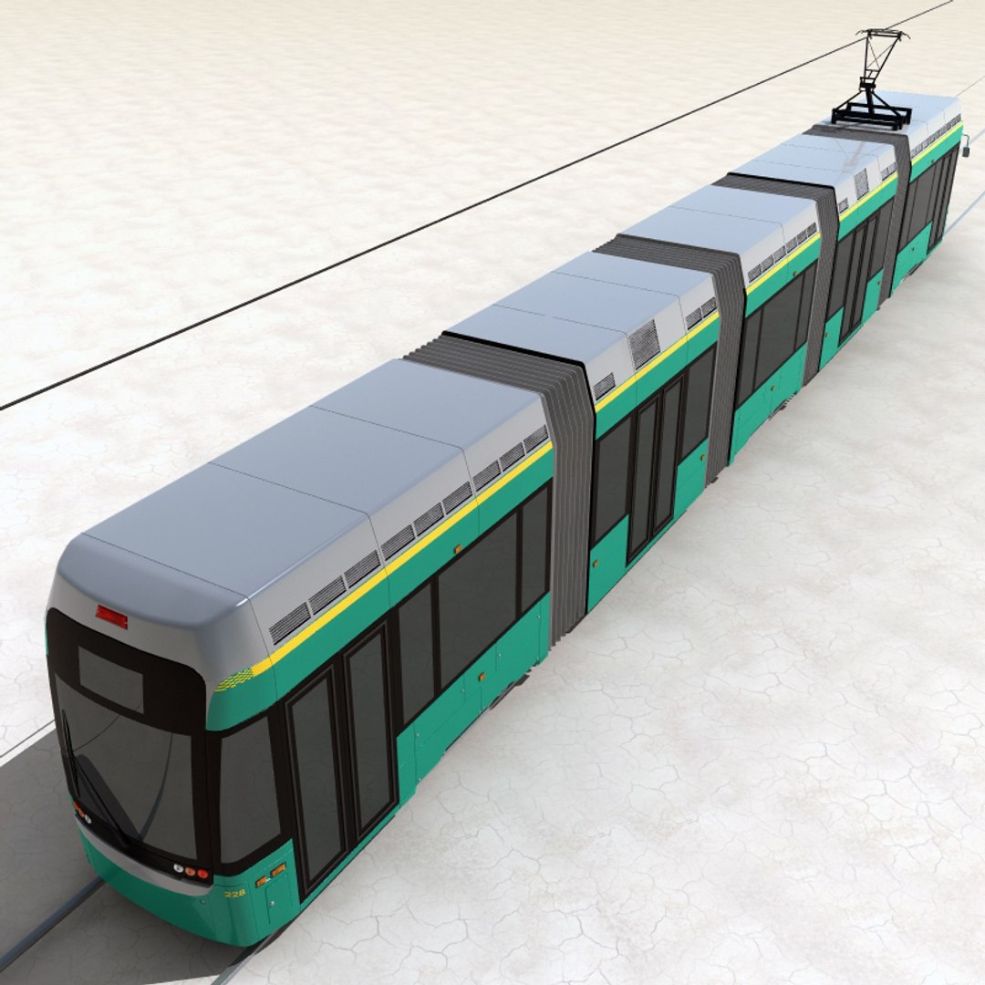 3d city transport tram variotram model