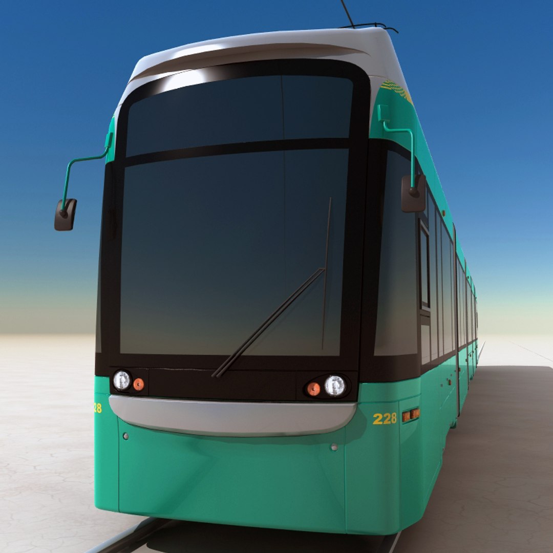 3d city transport tram variotram model