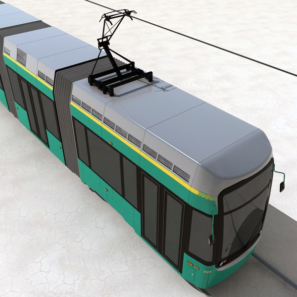 3d city transport tram variotram model
