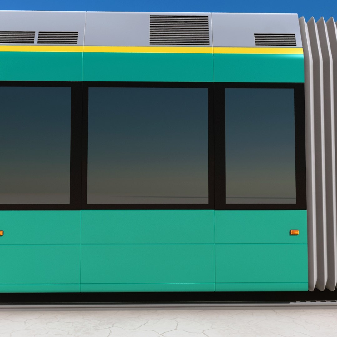 3d city transport tram variotram model