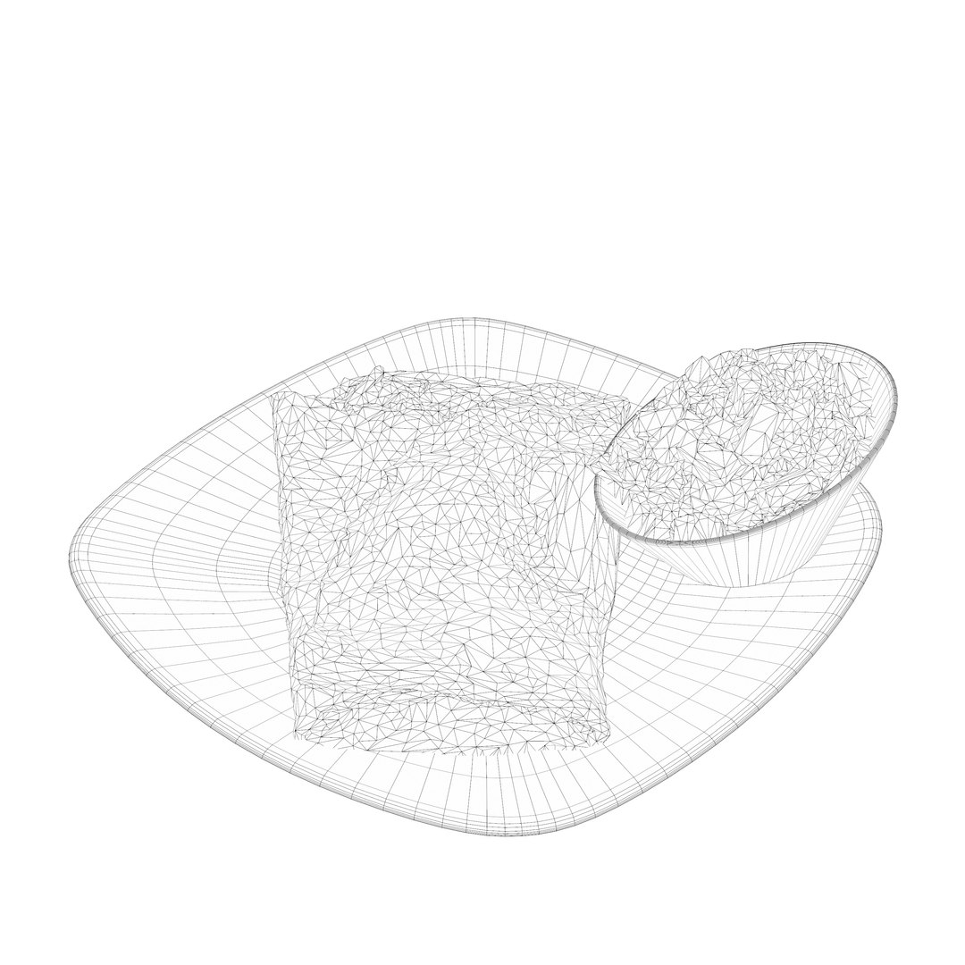 Chipotle Chicken Crepe 3D Model - TurboSquid 1655377