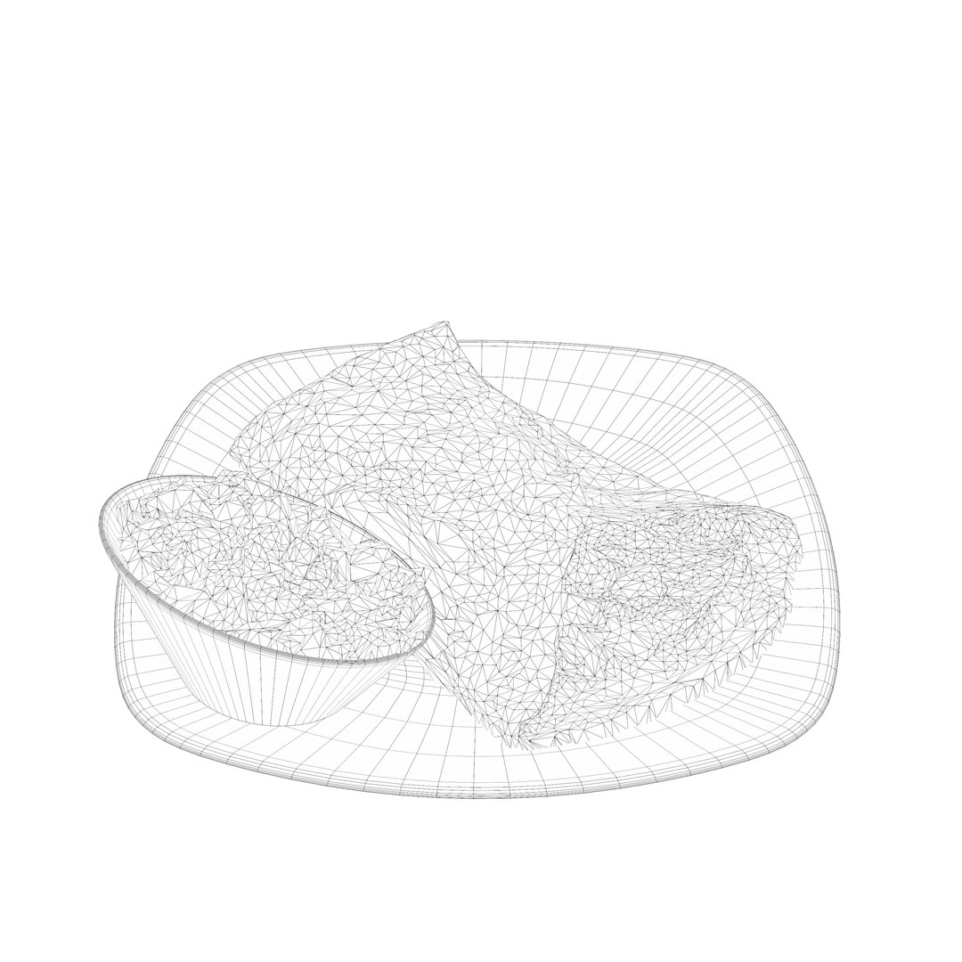 Chipotle Chicken Crepe 3D Model - TurboSquid 1655377