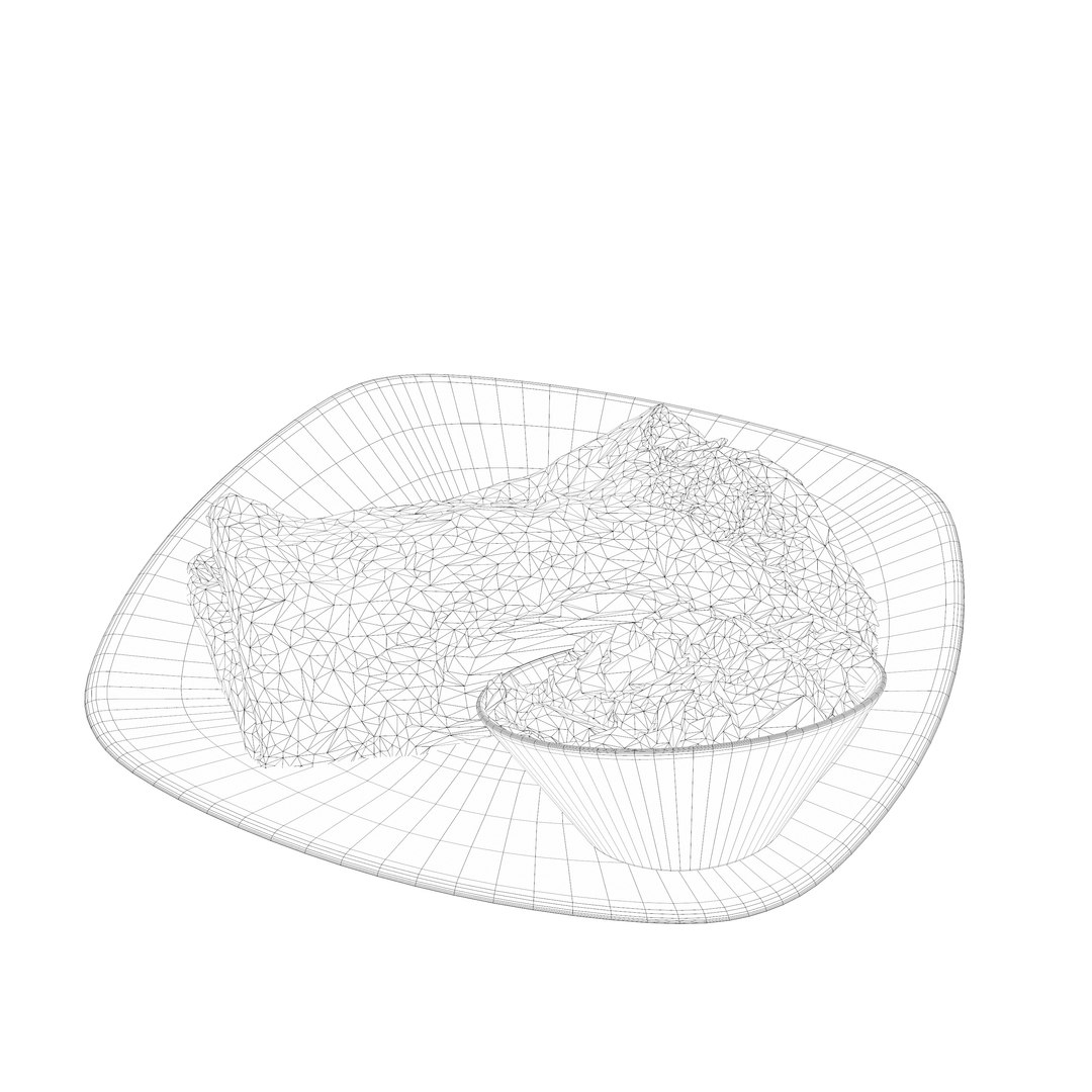 Chipotle Chicken Crepe 3D Model - TurboSquid 1655377