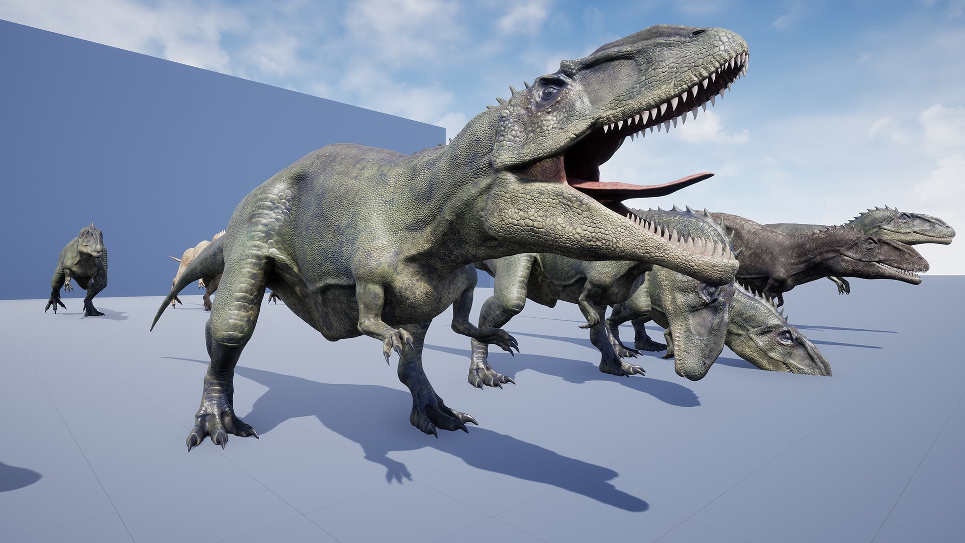 Carcharodontosaurus-Unreal Engine And Unity Project 3D Model ...