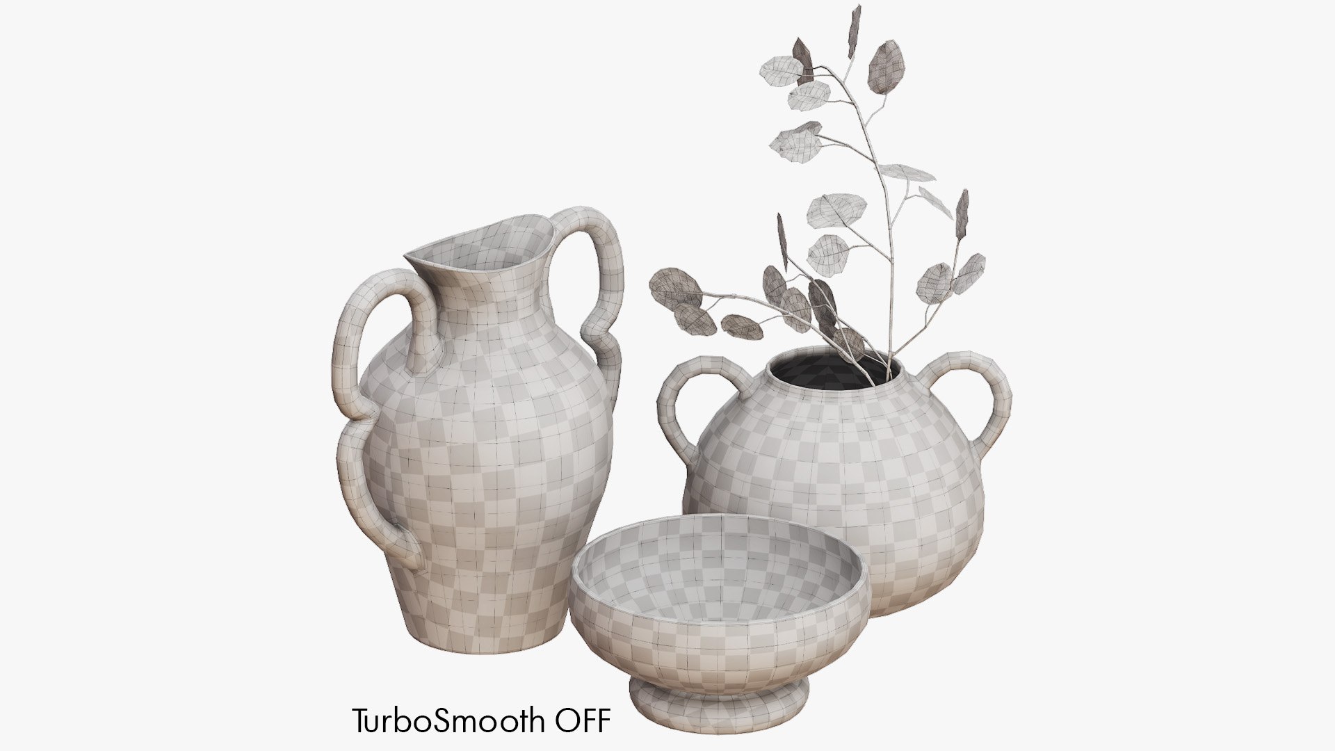 3D Model Set Of Kintsugi Vases - TurboSquid 2196154