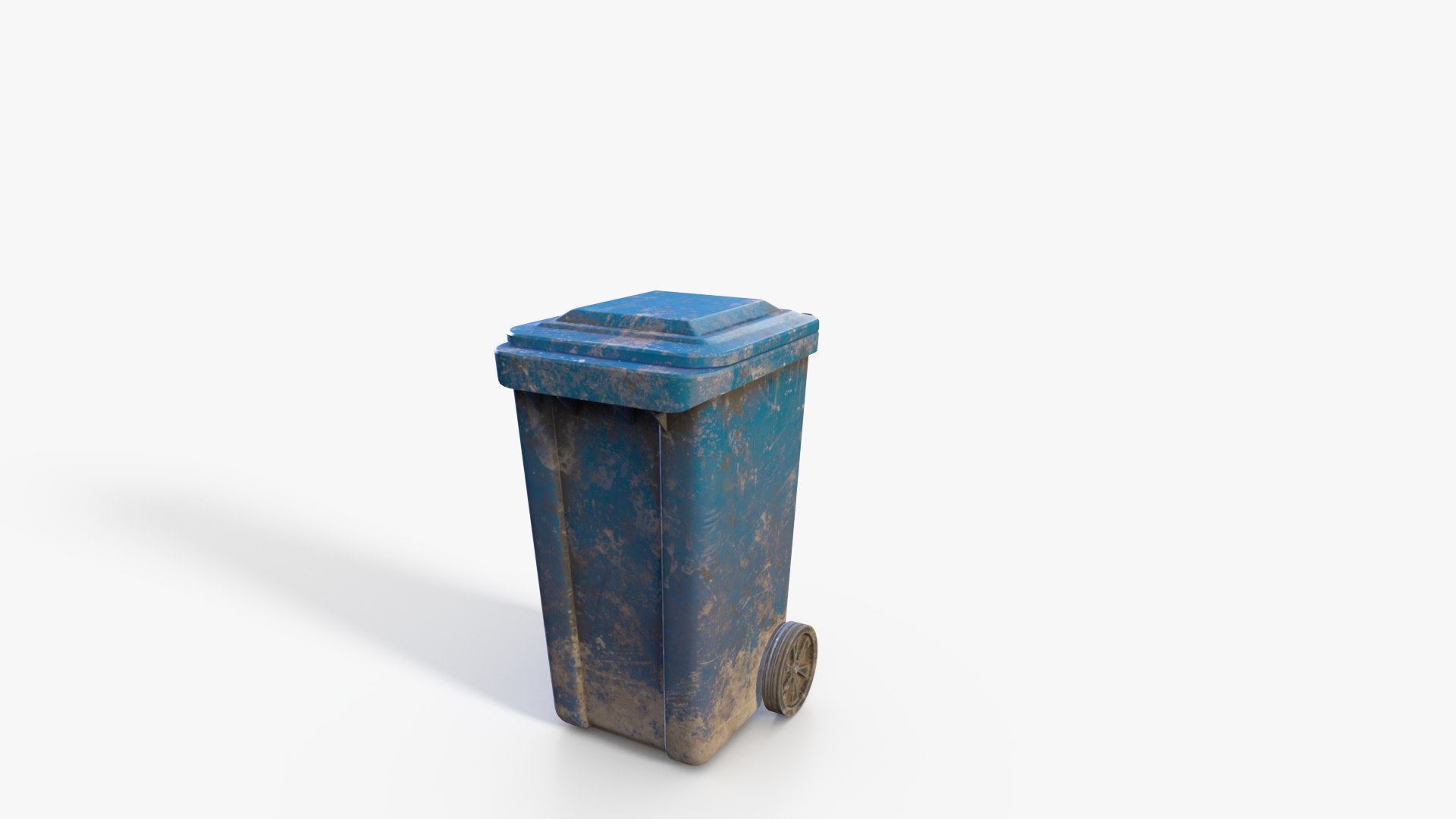 3D Dirty Street Trash Can - TurboSquid 2156755