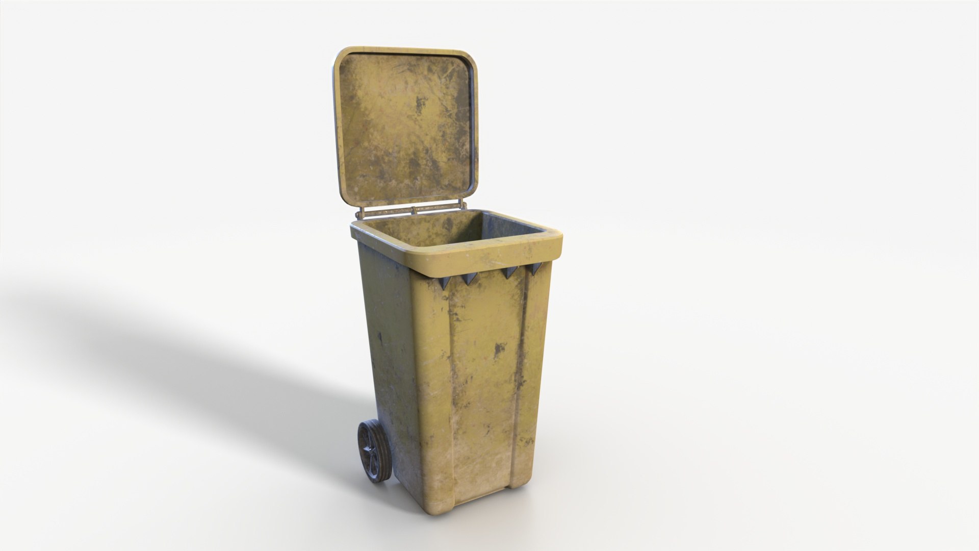 3D Dirty Street Trash Can - TurboSquid 2156755