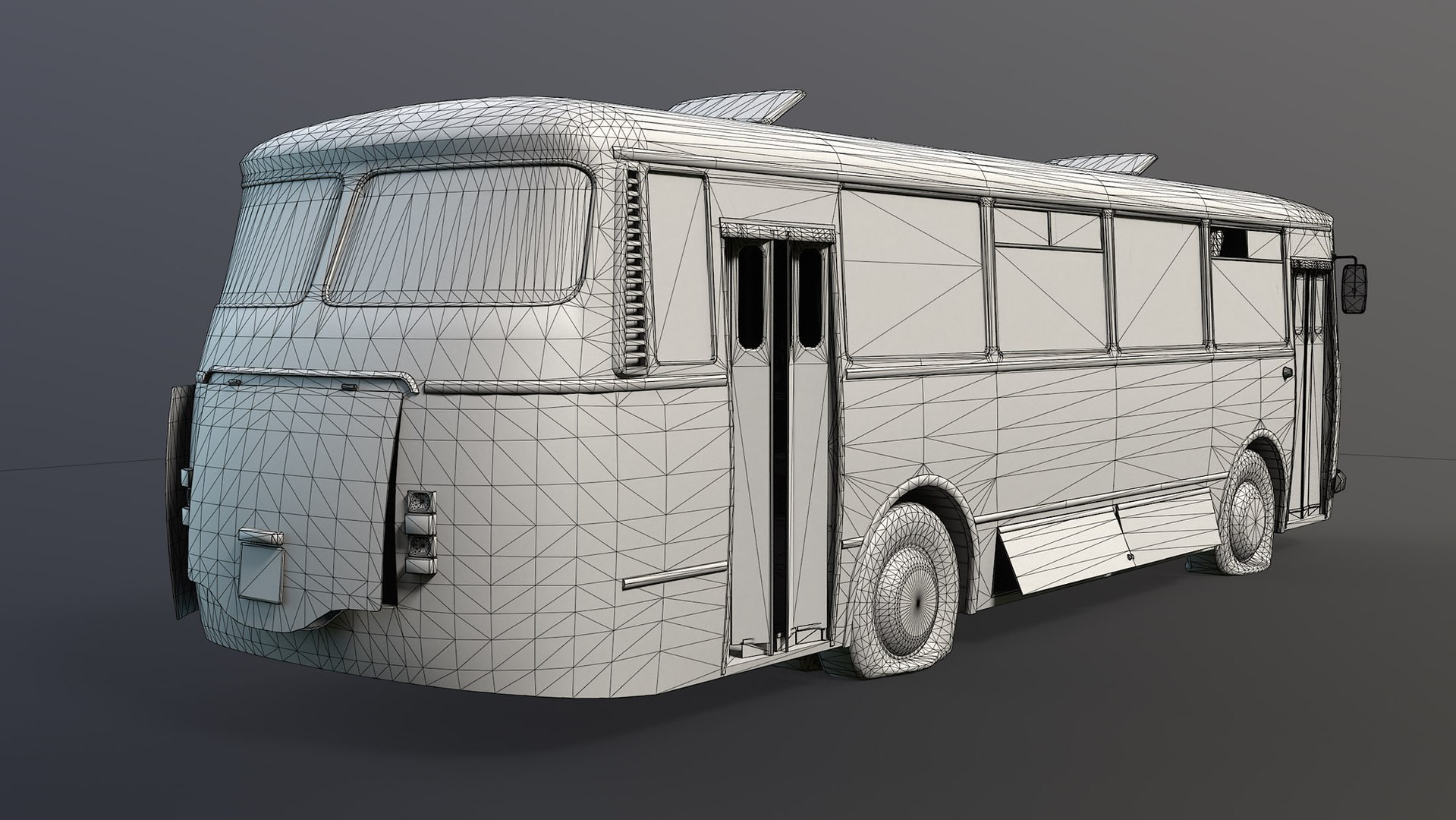 3D Model LAZ-695N Bus Game Ready Set - TurboSquid 2238778