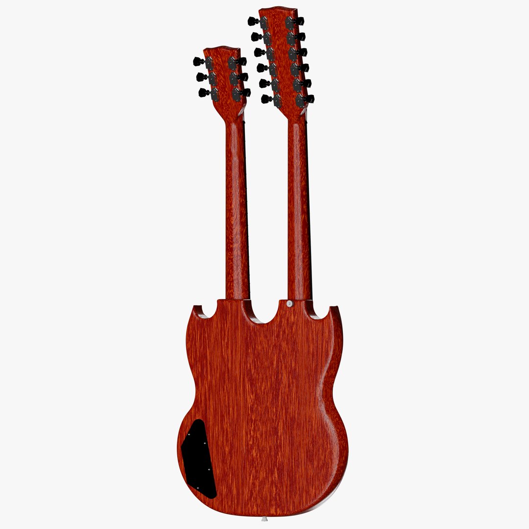 Gibson SG Double Neck Electric Guitar 3D Model - TurboSquid 2188260