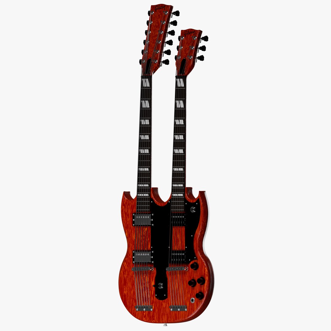 Gibson SG Double Neck Electric Guitar 3D Model - TurboSquid 2188260