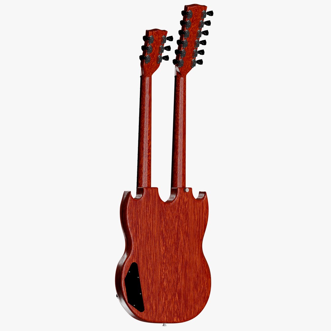 Gibson SG Double Neck Electric Guitar 3D Model - TurboSquid 2188260