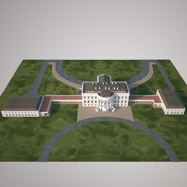 3d model white house u