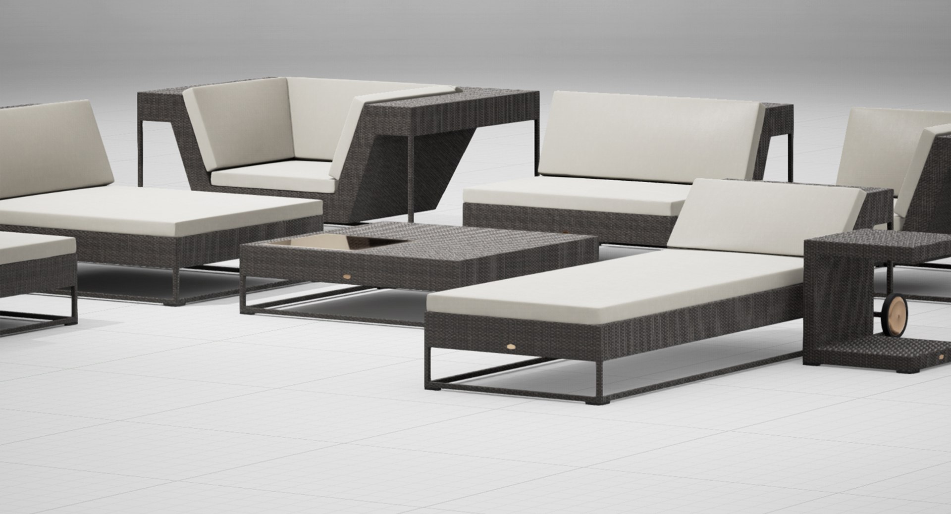 3d Model Of Dedon Zofa Set Ue4