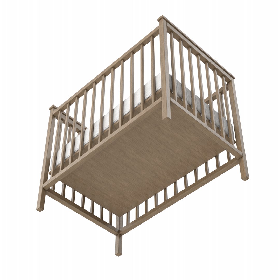 3D Model Baby Cot - TurboSquid 2126524