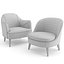 Armchairs dragonfly flexform lysandre 3D model - TurboSquid 1608367