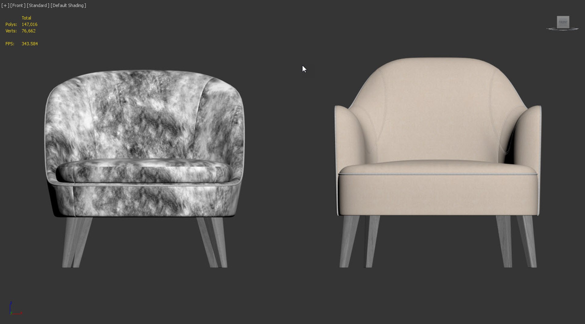 Armchairs dragonfly flexform lysandre 3D model - TurboSquid 1608367