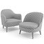 Armchairs dragonfly flexform lysandre 3D model - TurboSquid 1608367