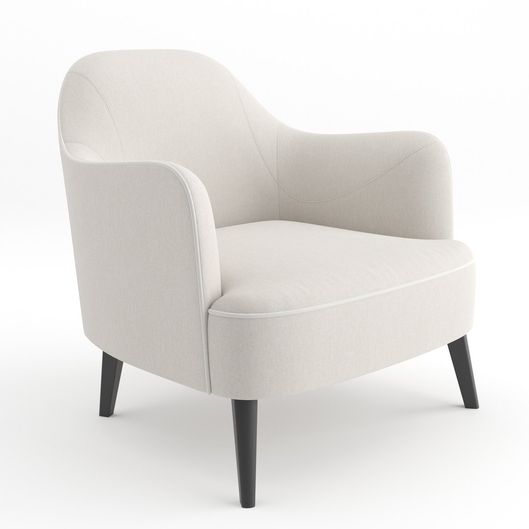 Armchairs dragonfly flexform lysandre 3D model - TurboSquid 1608367