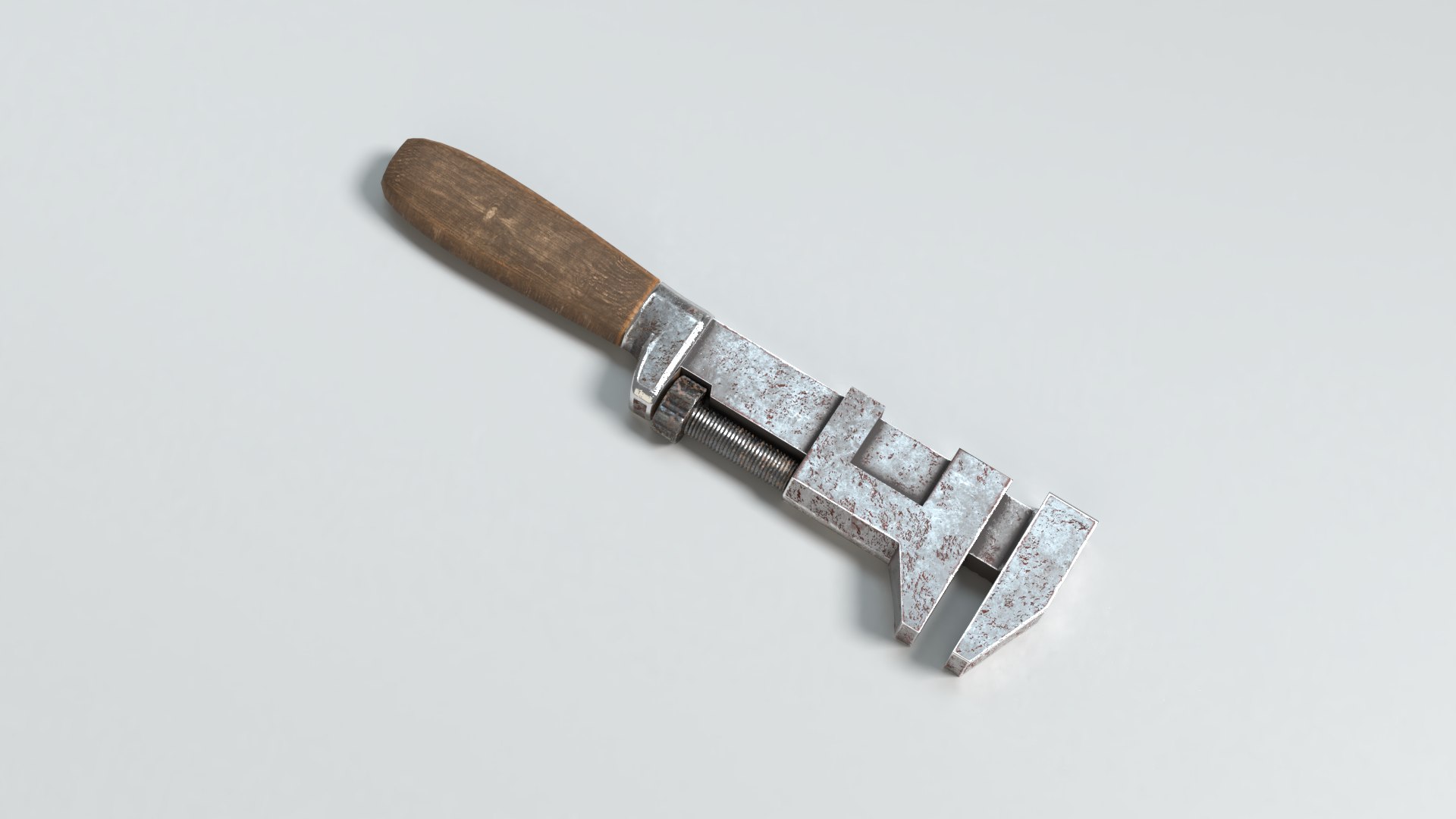 Old monkey wrench model - TurboSquid 1519152