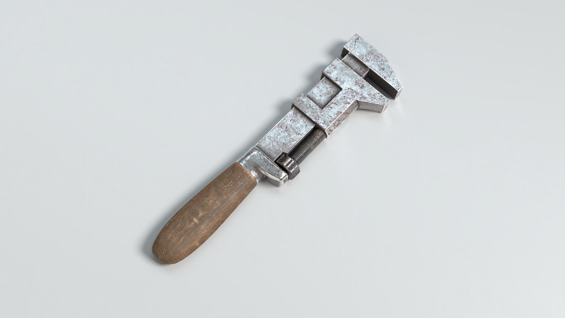 Old monkey wrench model - TurboSquid 1519152