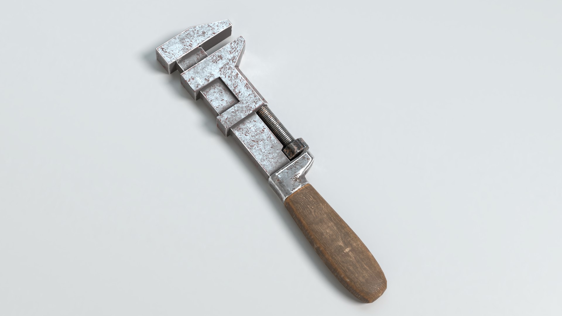 Old monkey wrench model - TurboSquid 1519152