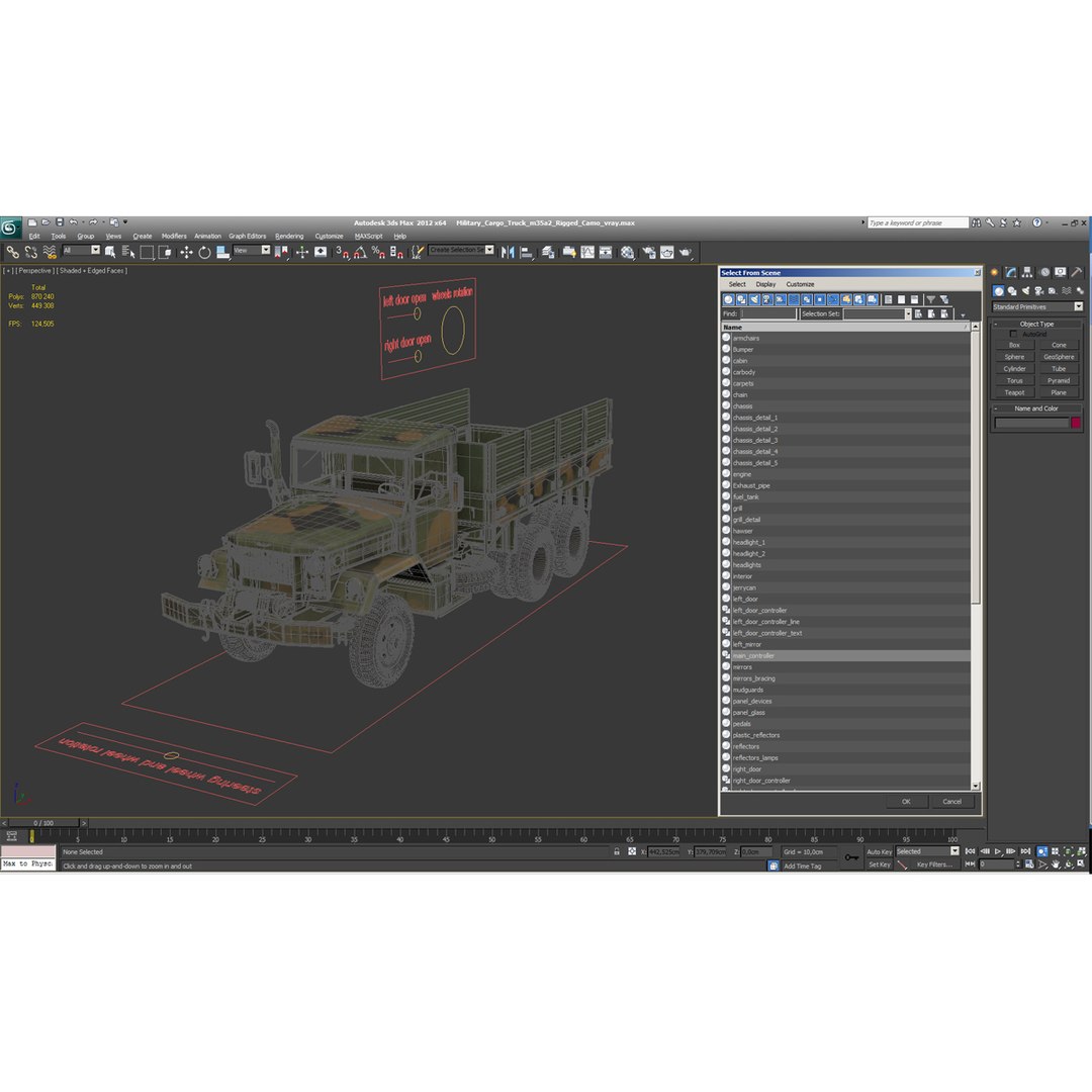 Military Cargo Truck M35a2 Max