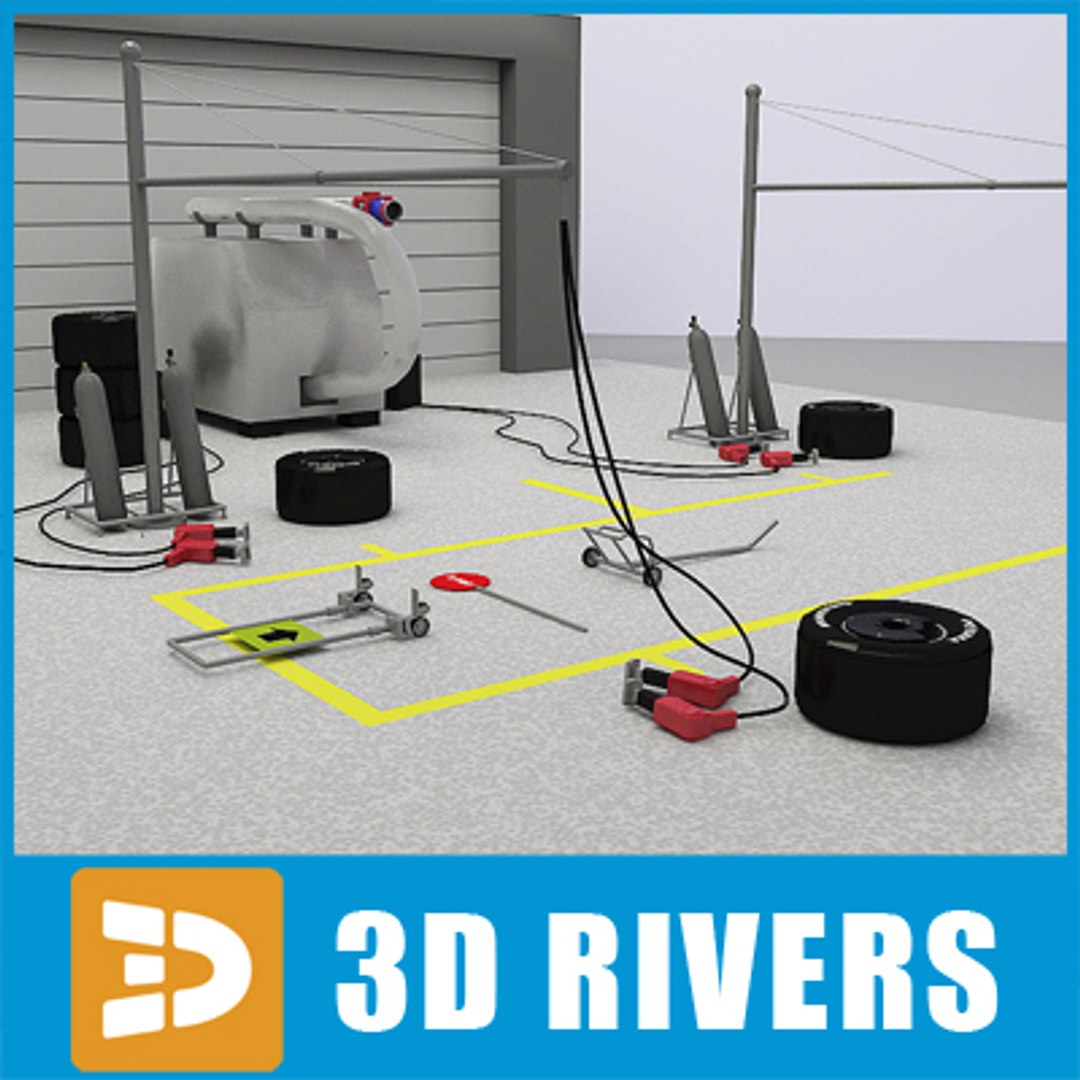 3d F1 Pit Stops