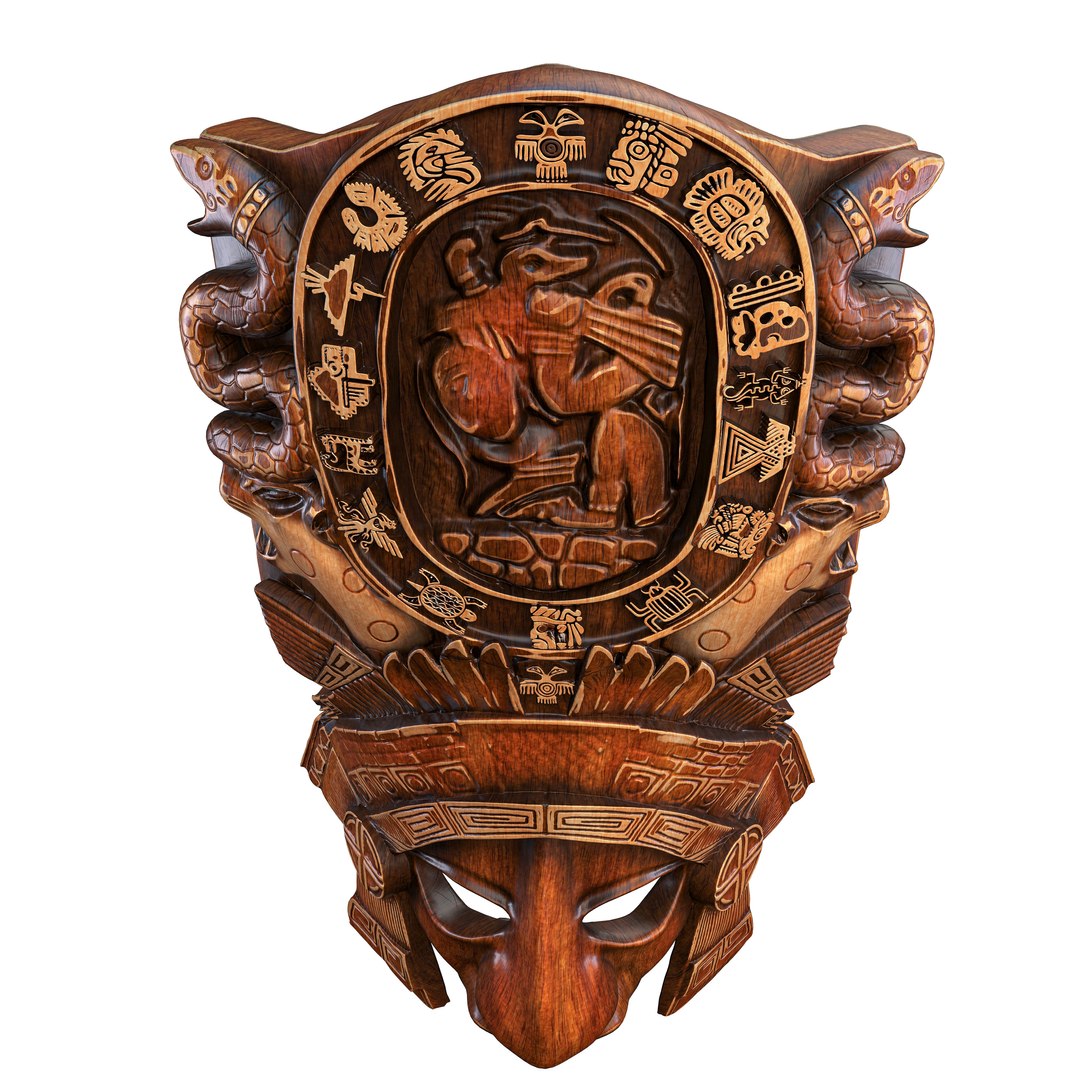 Mayan Mask Model - TurboSquid 2096275