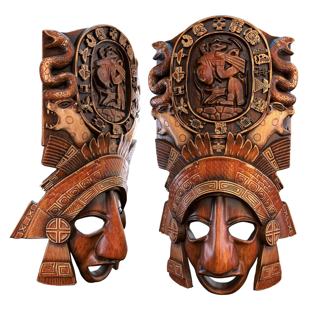 Mayan Mask Model - TurboSquid 2096275