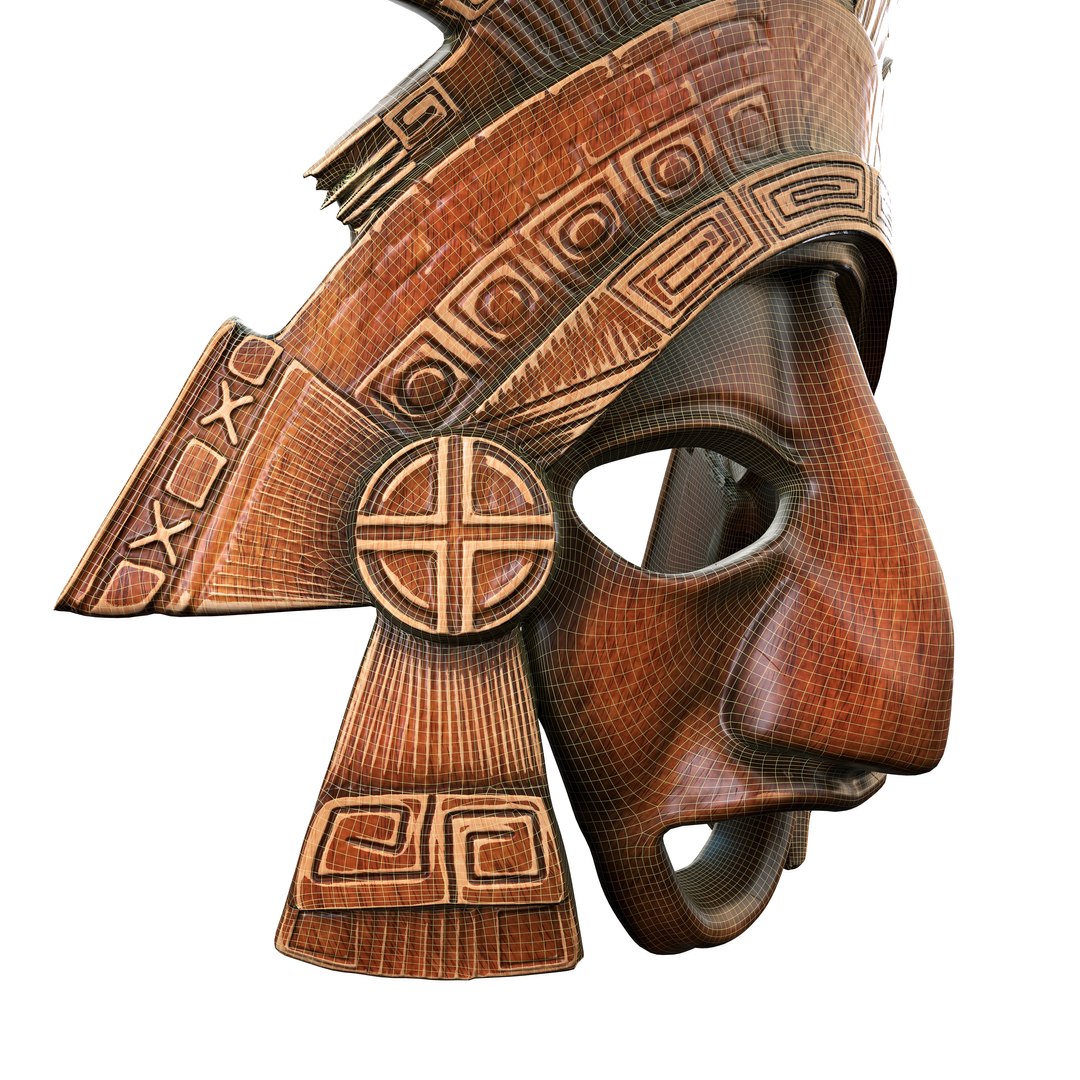 Mayan Mask Model - TurboSquid 2096275