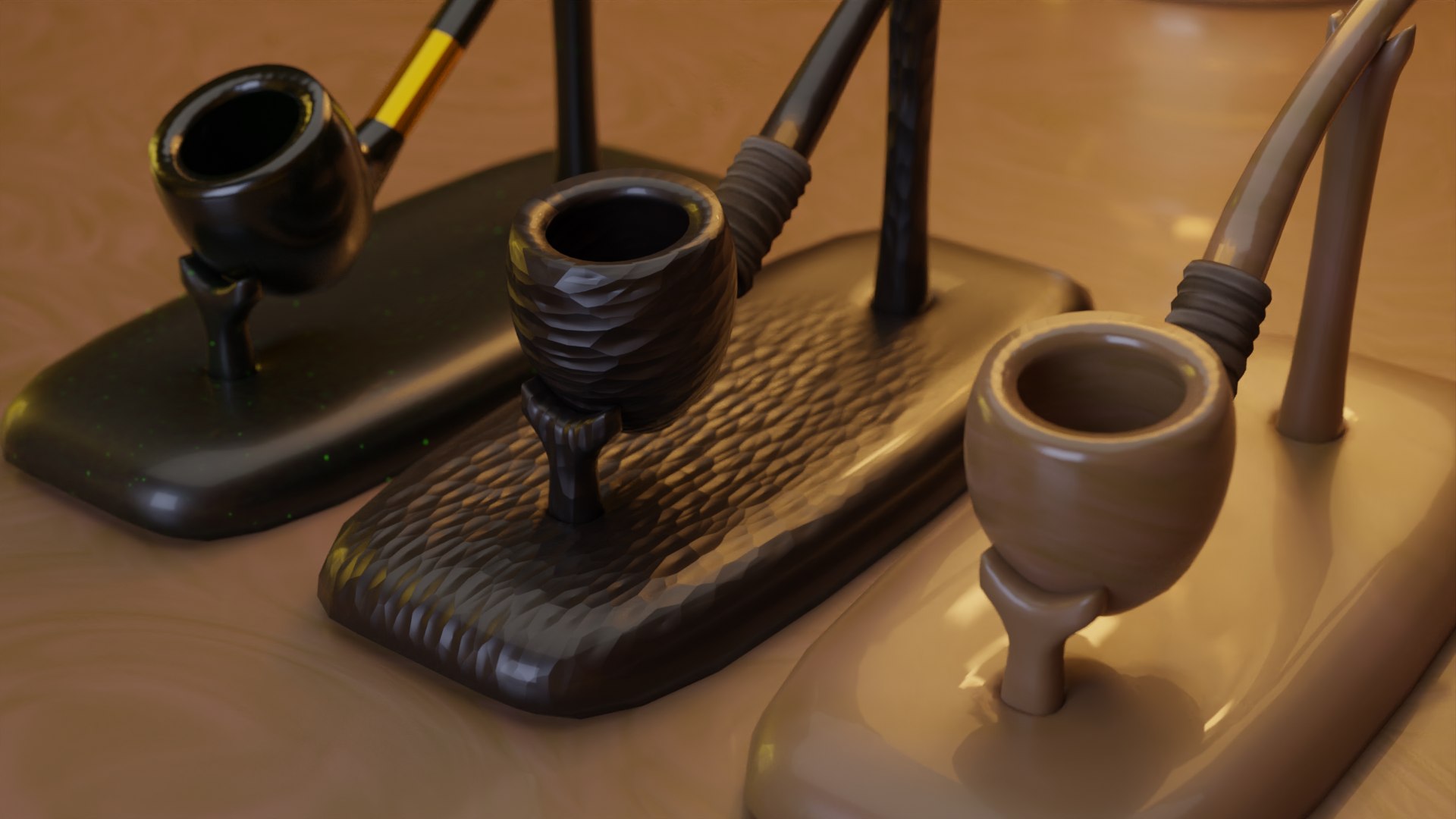 Hobbit Pipes Collection 3D model - TurboSquid 1975860