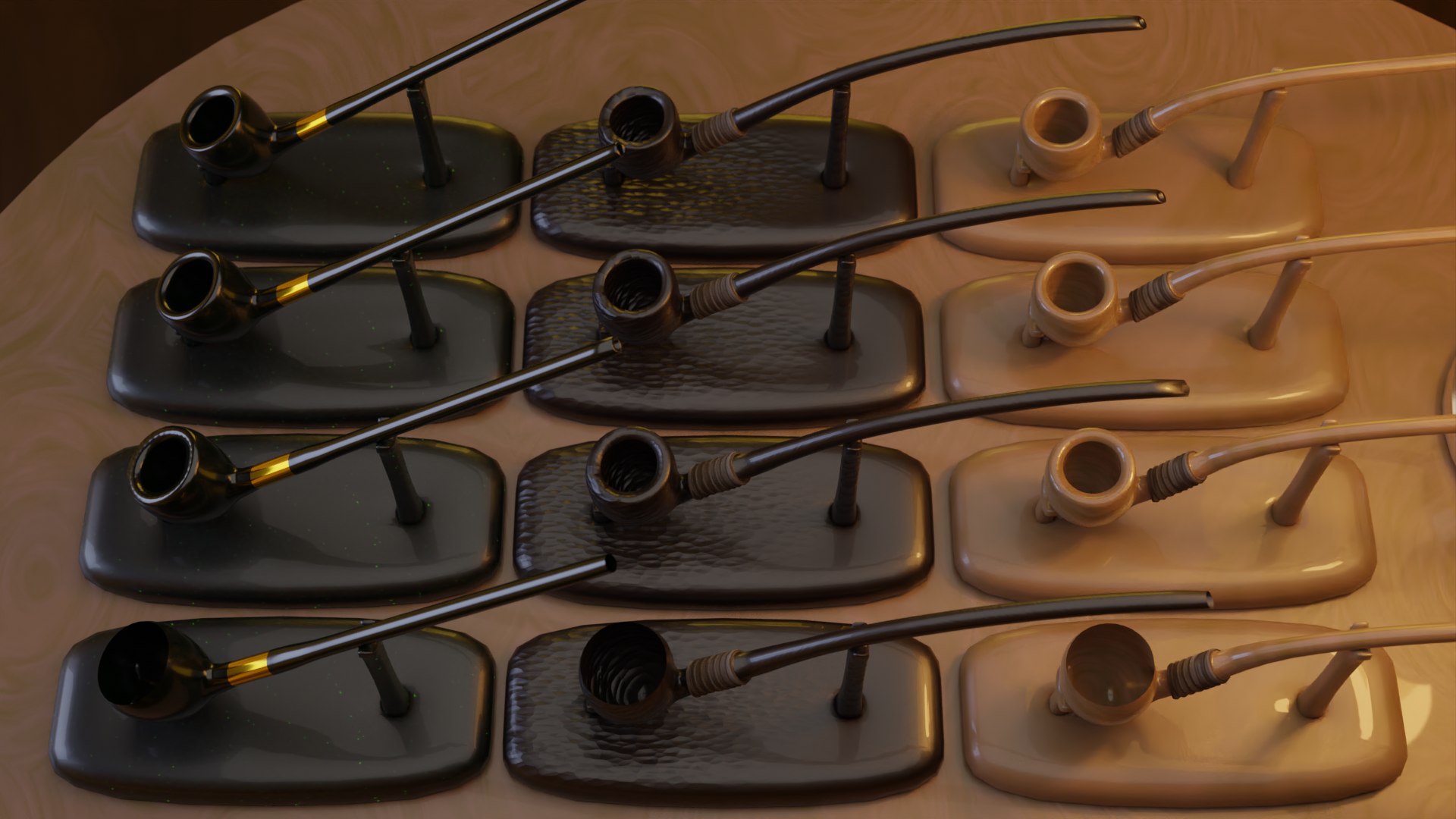 Hobbit Pipes Collection 3D model - TurboSquid 1975860