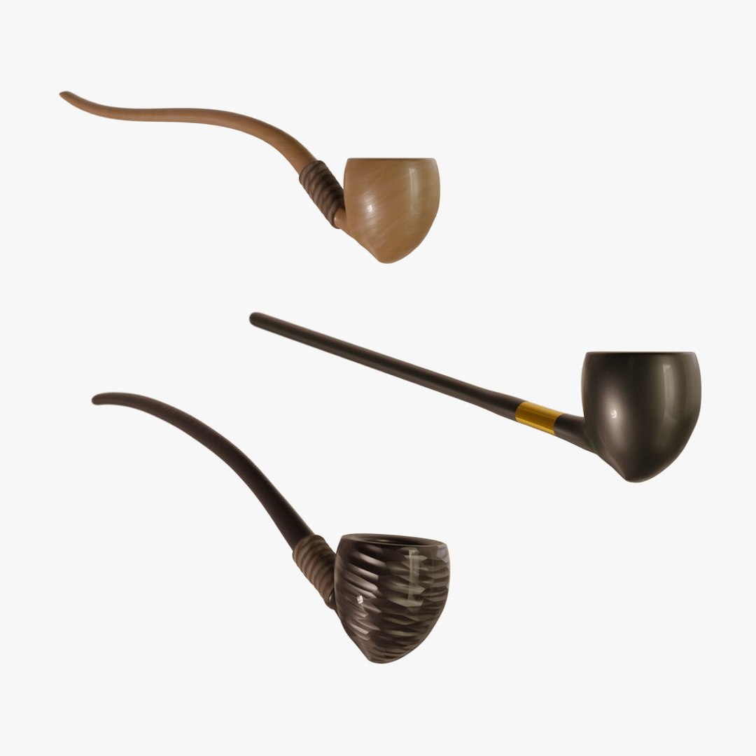 Hobbit Pipes Collection 3D model - TurboSquid 1975860