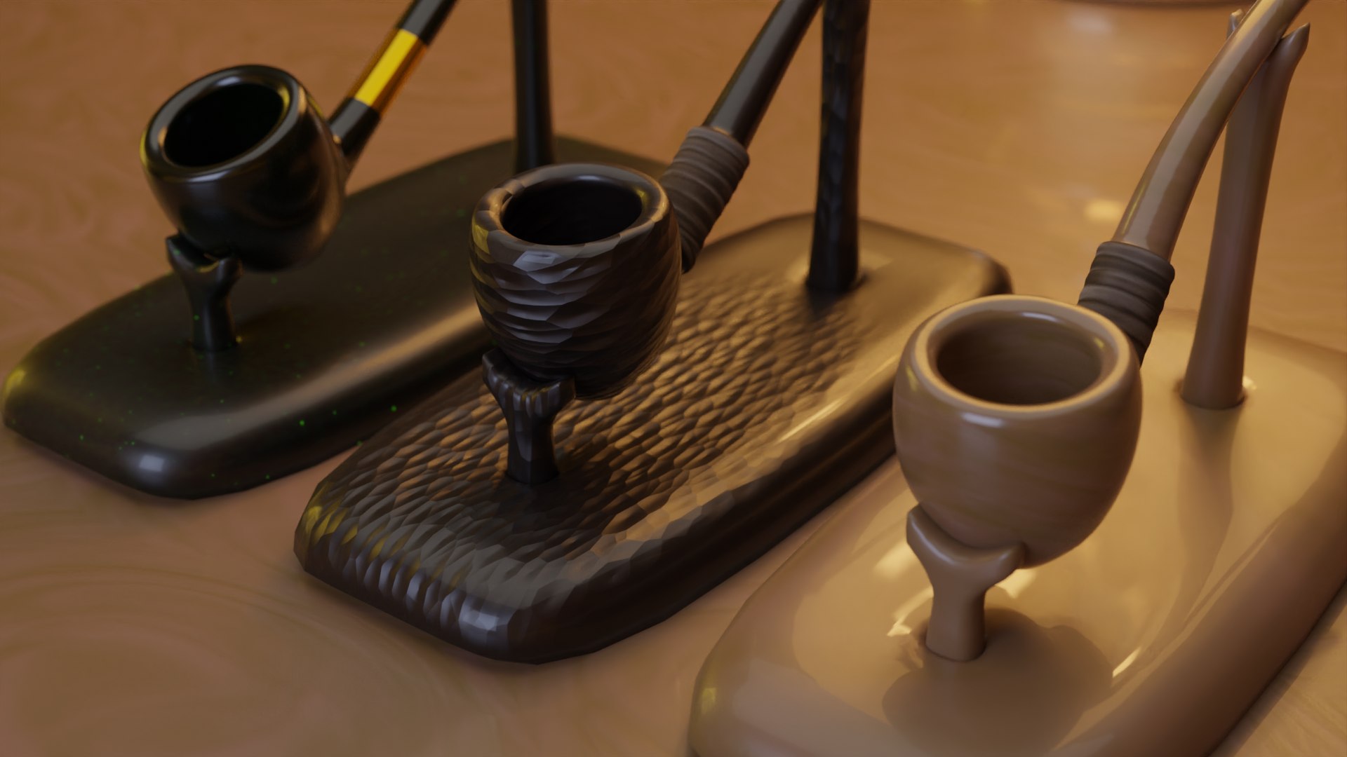 Hobbit Pipes Collection 3D model - TurboSquid 1975860