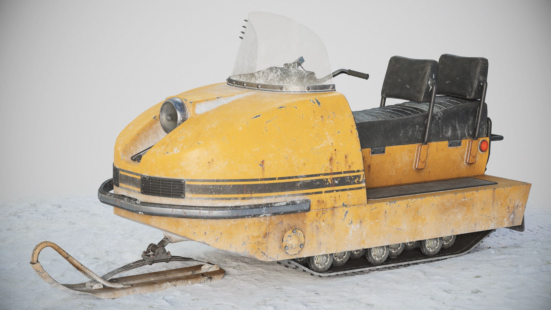 3D Snowmobile Buran Model - TurboSquid 2266200