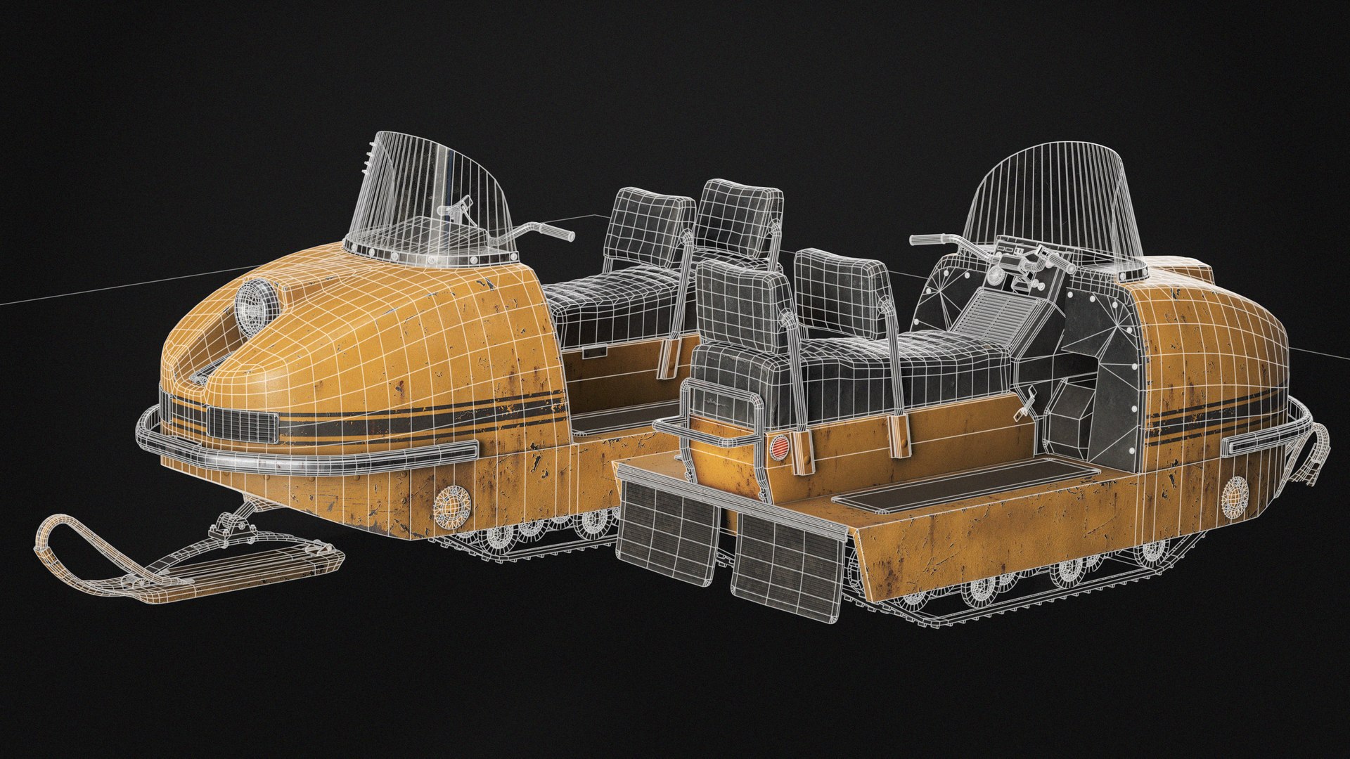 3D Snowmobile Buran Model - TurboSquid 2266200
