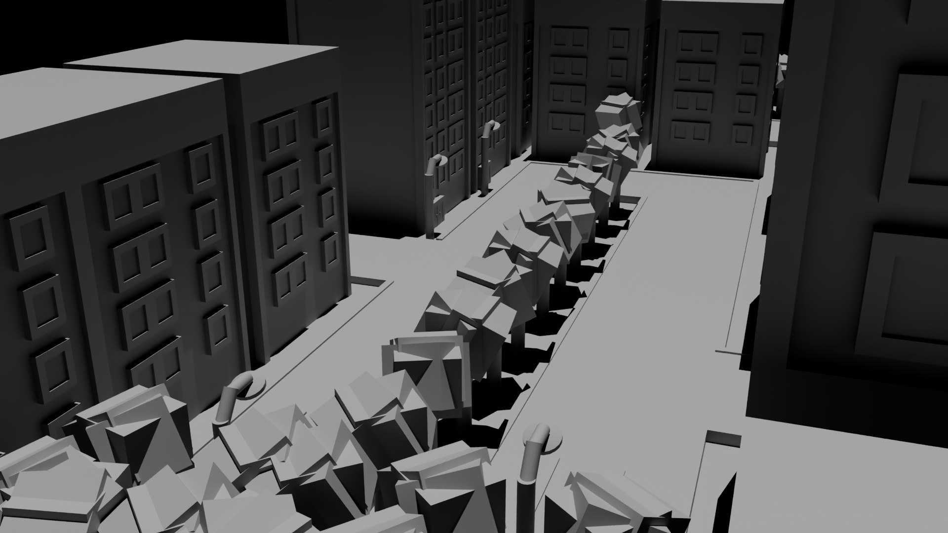 3D Model City Block View Of The Future - TurboSquid 2328422