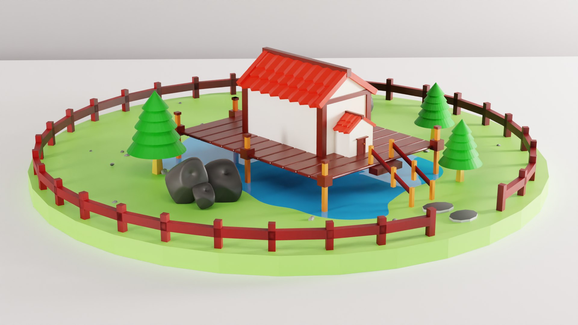 Cozy Cottage 3D Model - TurboSquid 2220306