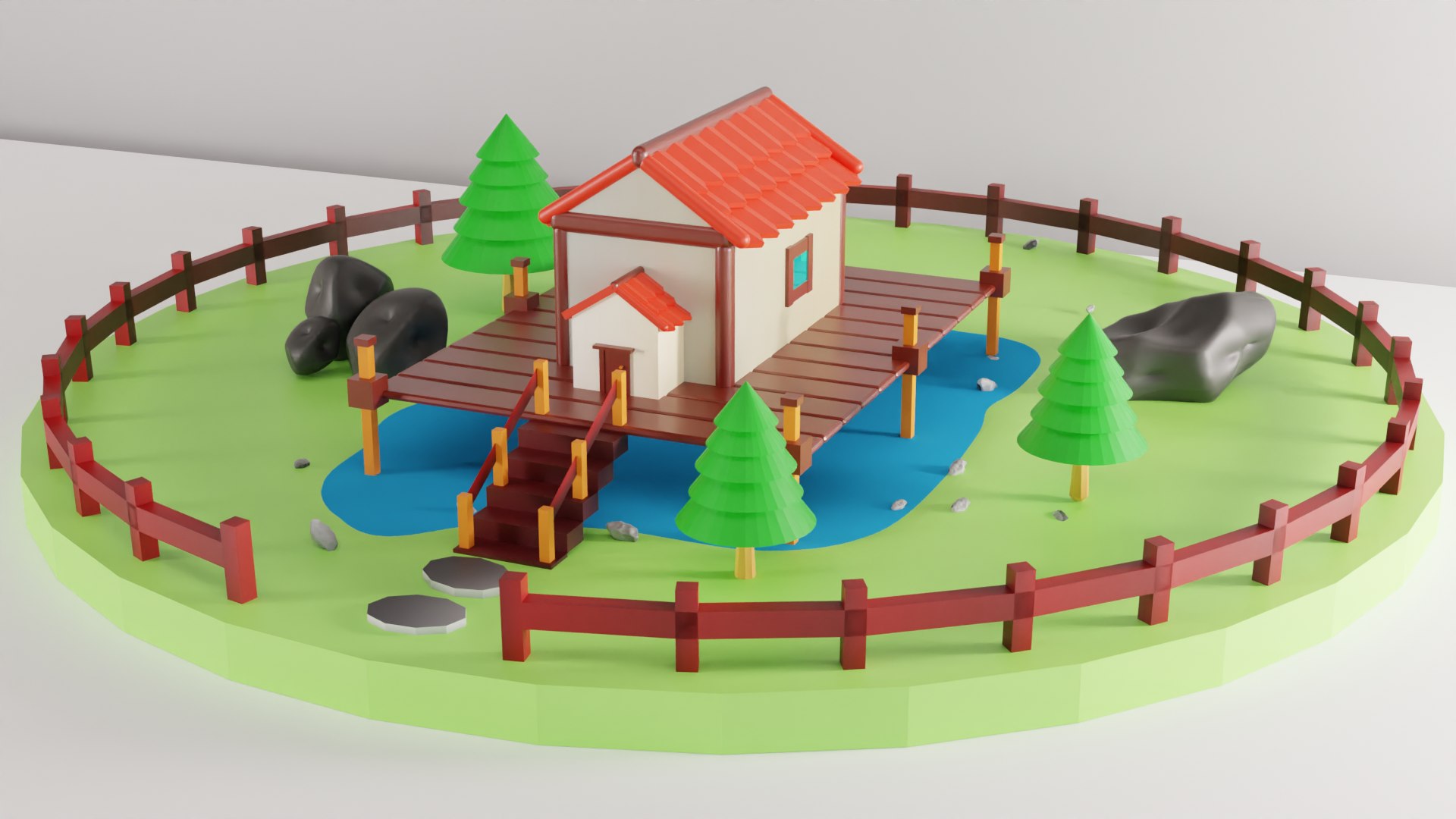 Cozy Cottage 3D Model - TurboSquid 2220306